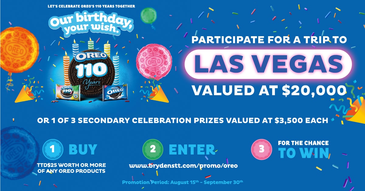 Oreo 110 years - Brydens Trinidad & Tobago