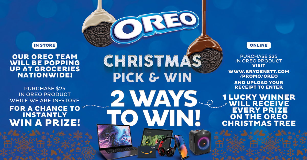 Oreo Christmas Pick & Win - Brydens Trinidad & Tobago